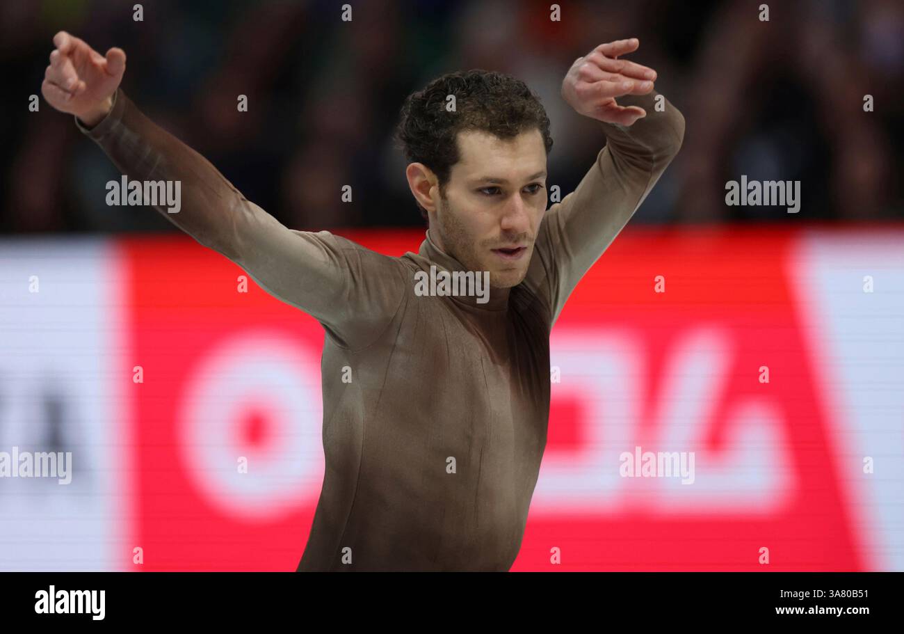 Jason BROWN of the United States performs during the men's short ...