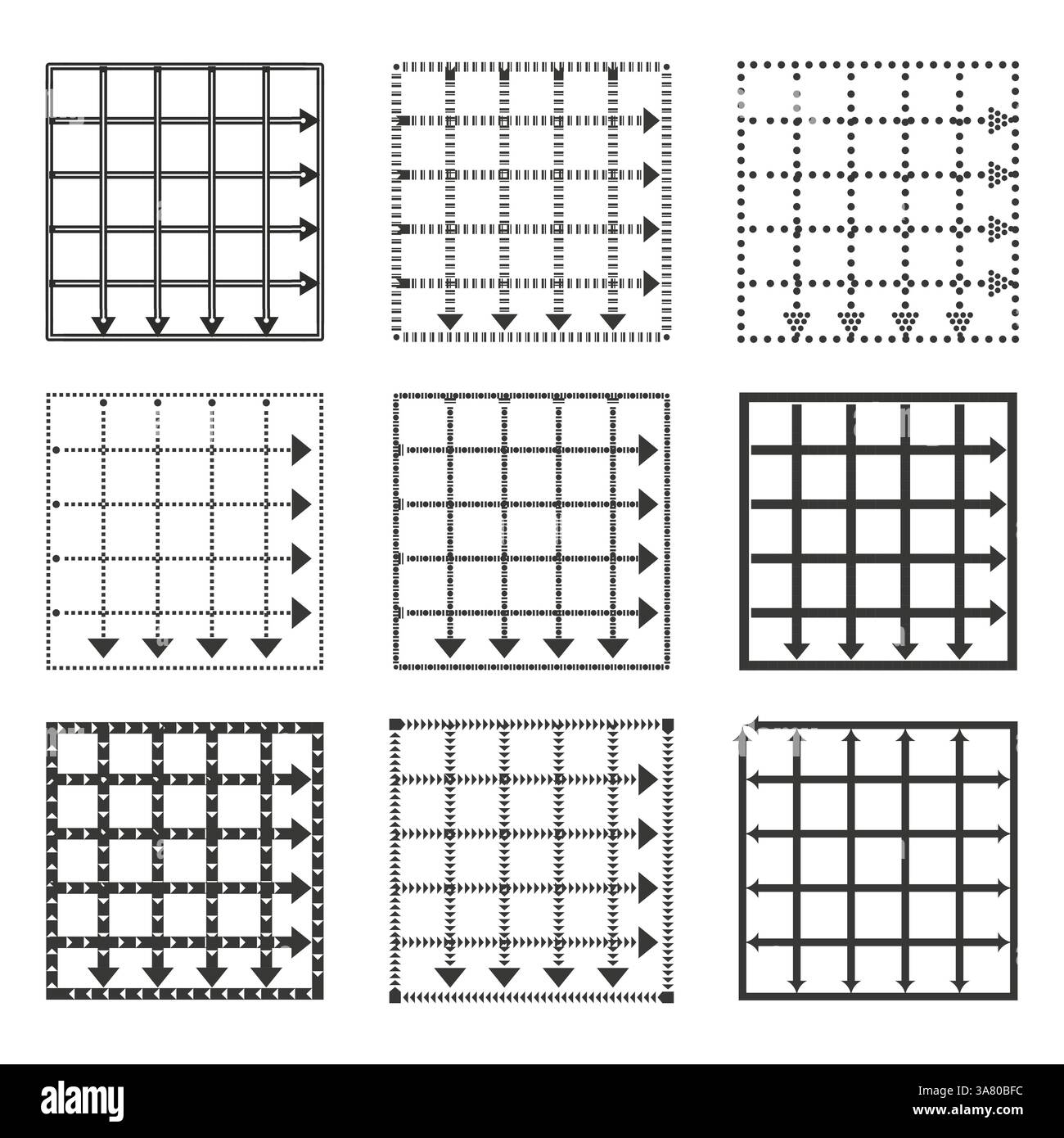 Target icons. Circular concentric symbols. Grunge black patterns ...