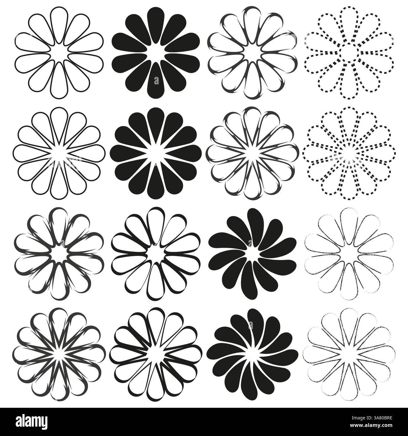 Flower icon. Petal bloom symbol. Vibrant design illustration. Vector ...