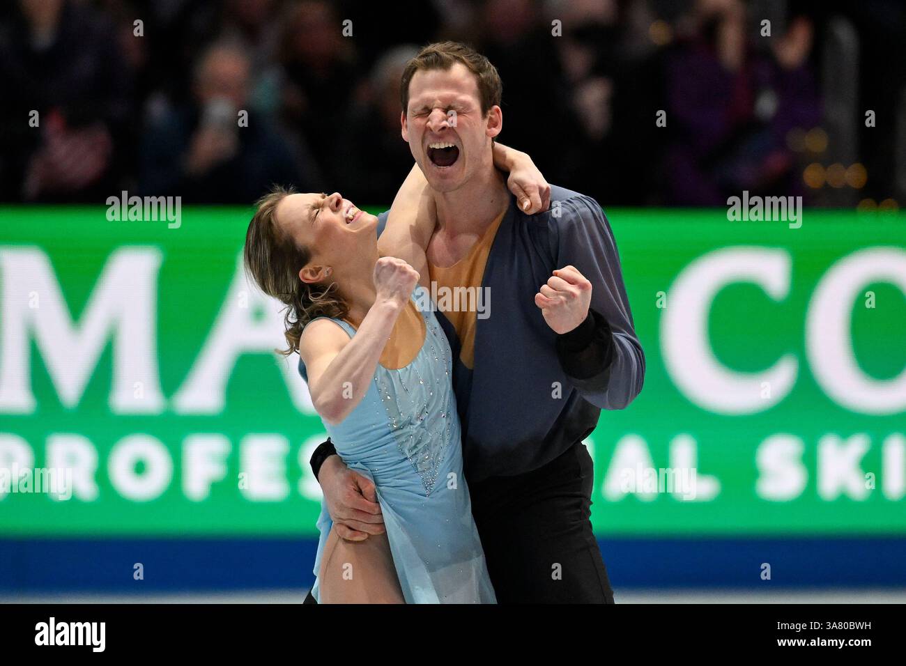 TD Garden. 27th Mar, 2025. Boston, Mass: Alisa Efimova and Misha ...