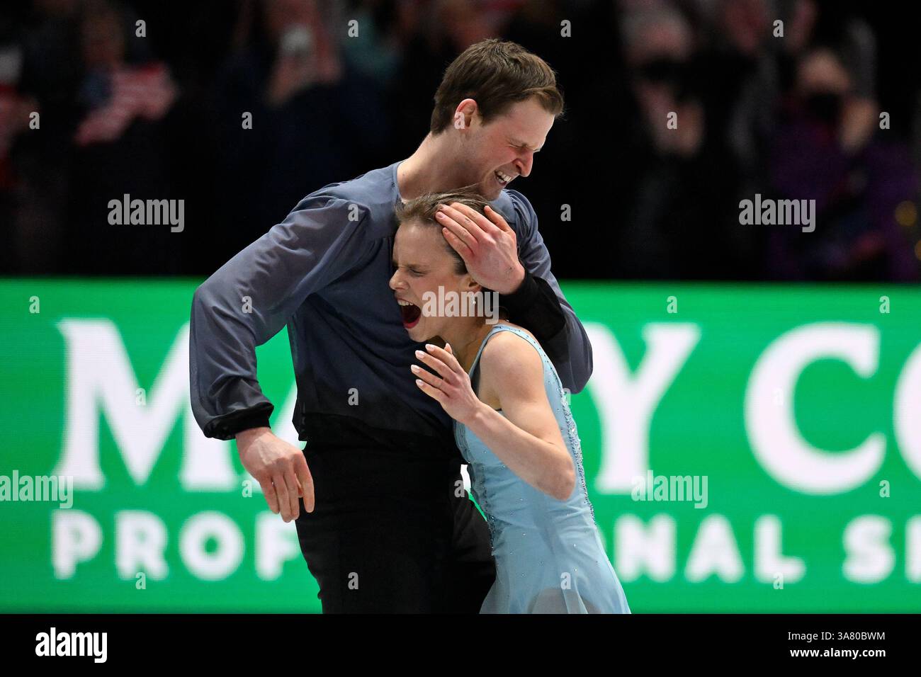 TD Garden. 27th Mar, 2025. Boston, Mass: Alisa Efimova and Misha ...
