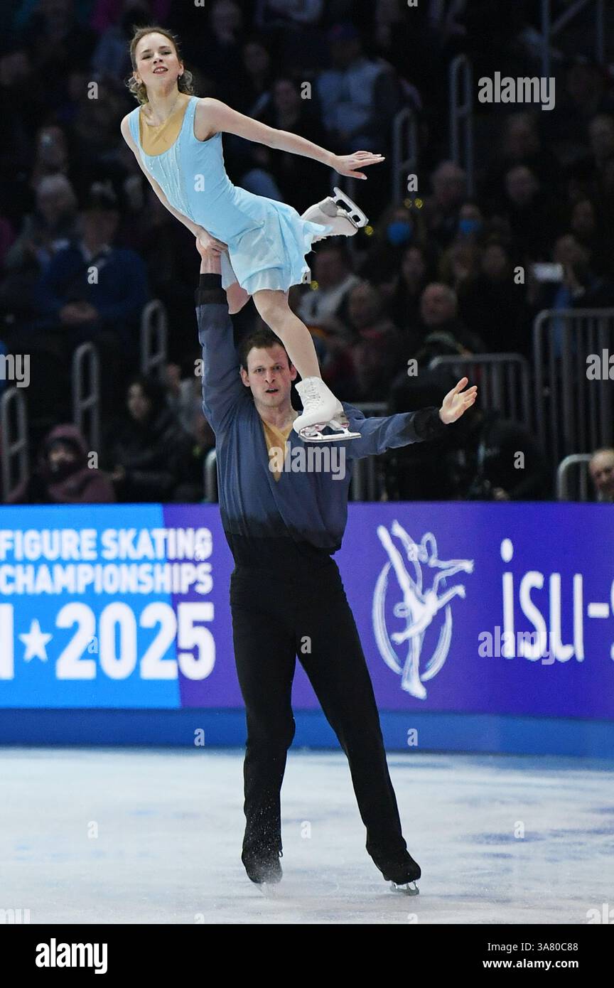Boston, United States. 27th Mar, 2025. Alisa Efimova and Misha ...