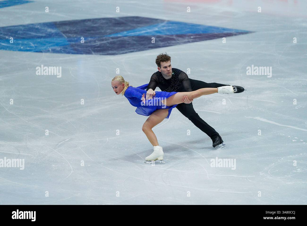 Milania Vaananen and Filippo Clerici of Finland perform in the pairs ...