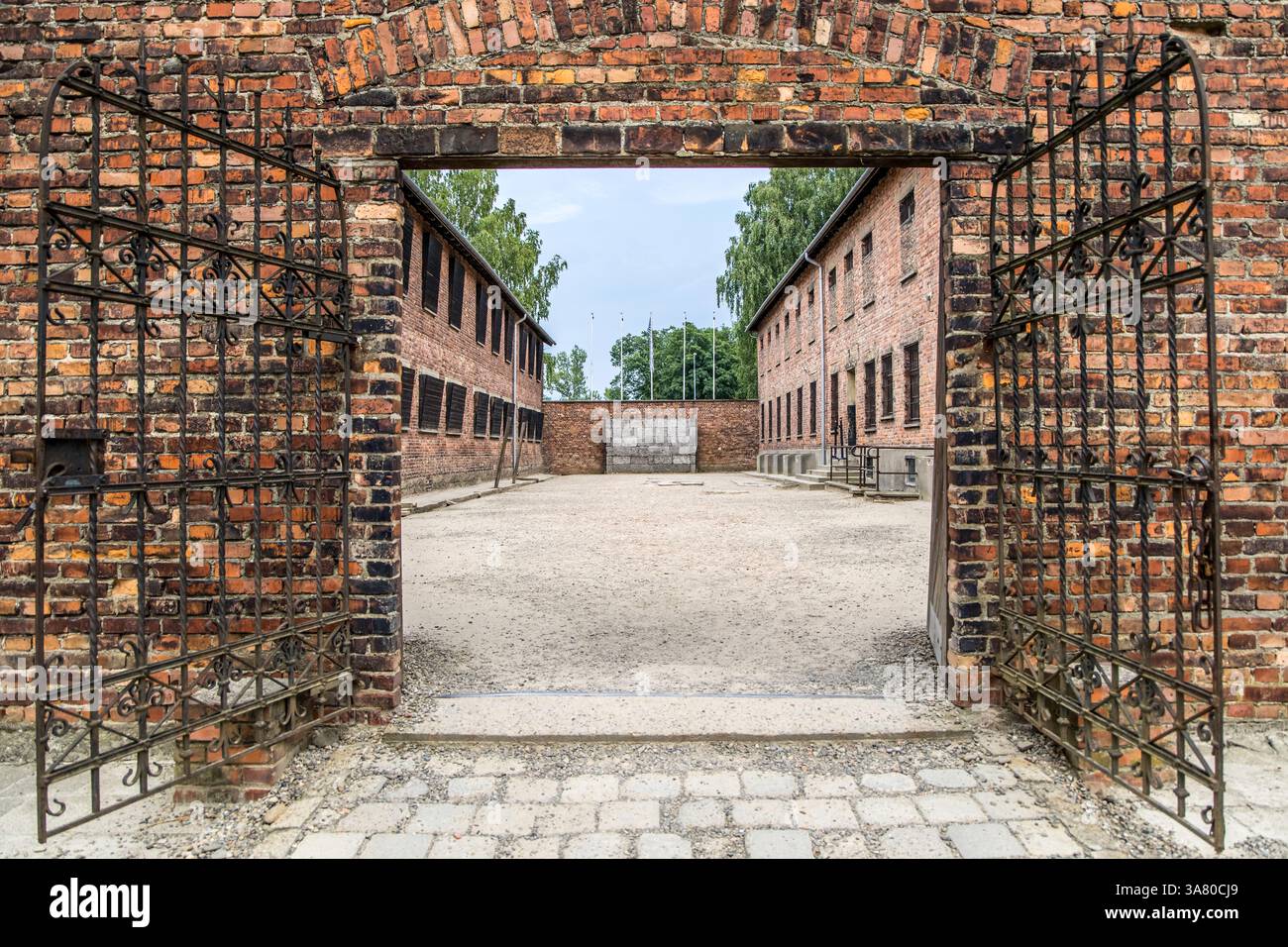 Auschwitz, Poland- July 16, 2023: Execution Wall in Auschwitz ...