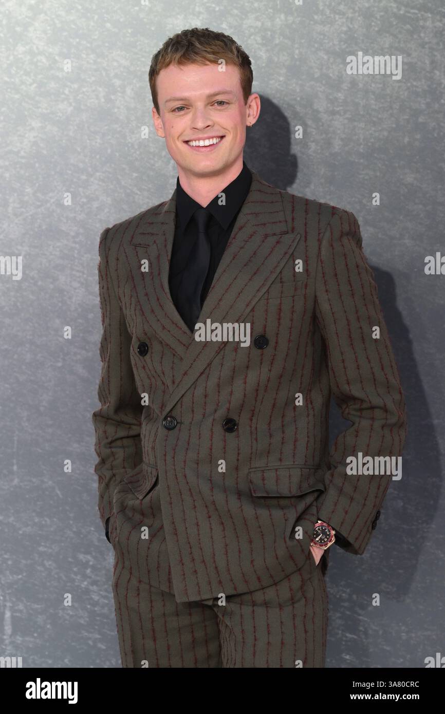 London, UK. 27 March 2025. Anson Boon attending the UK premiere of ...