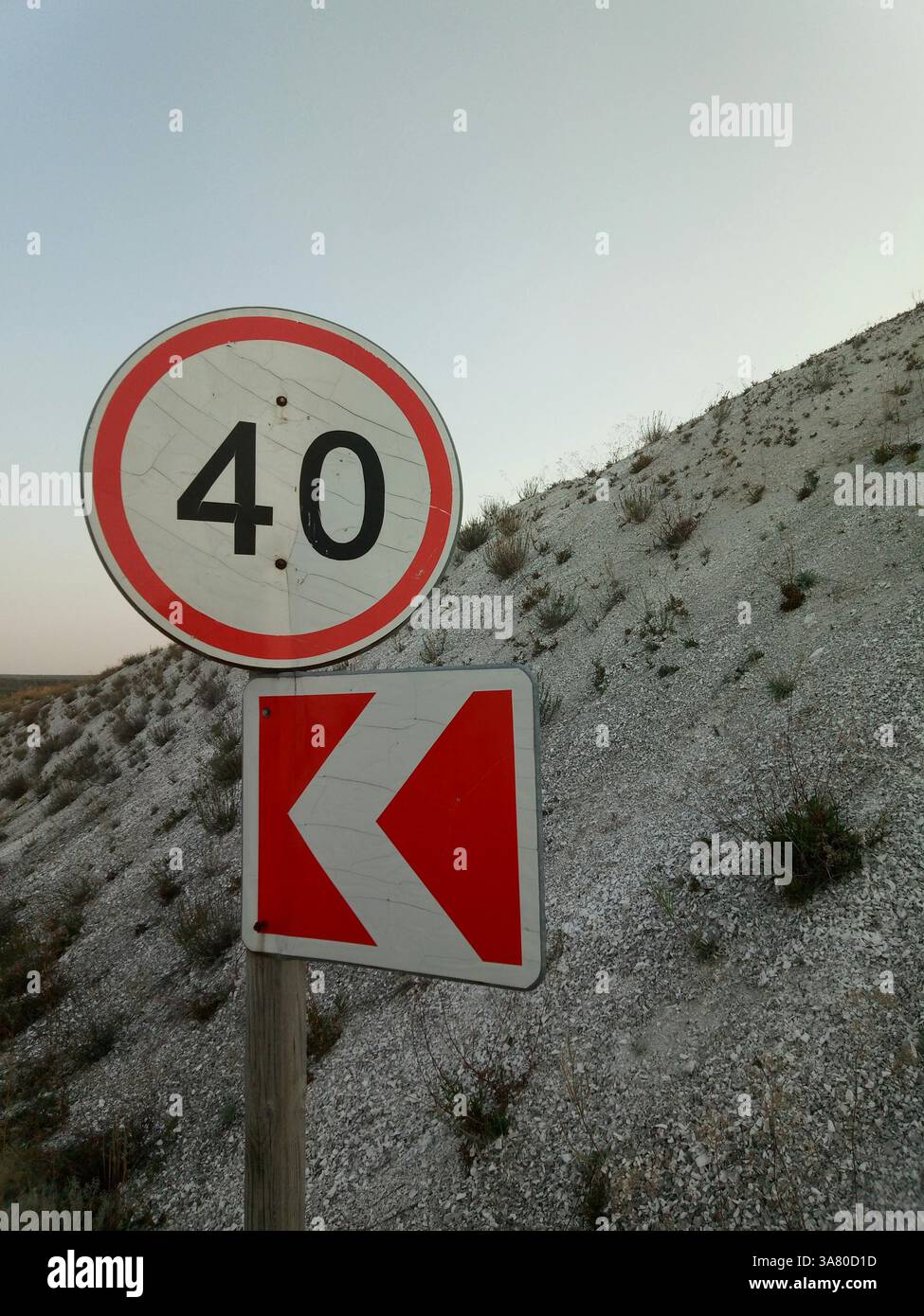 Traffic sign on an international highway Stock Photo - Alamy