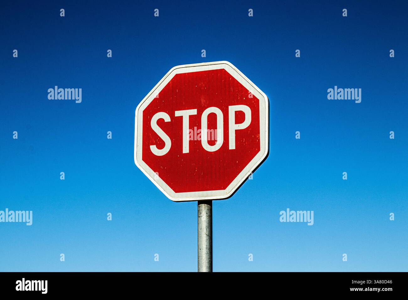 Traffic sign on an international highway Stock Photo - Alamy