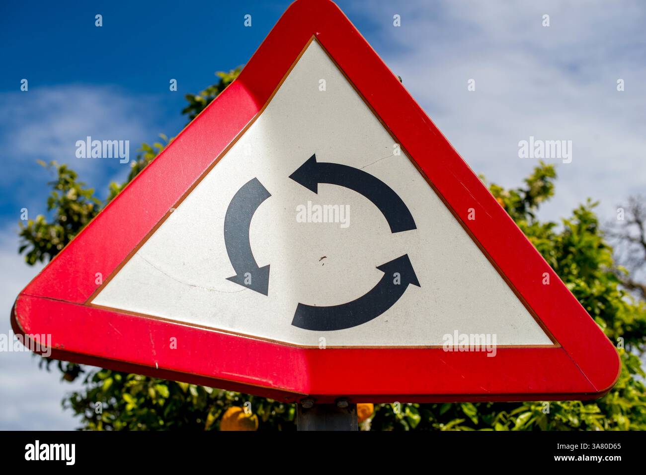 Traffic sign on an international highway Stock Photo - Alamy