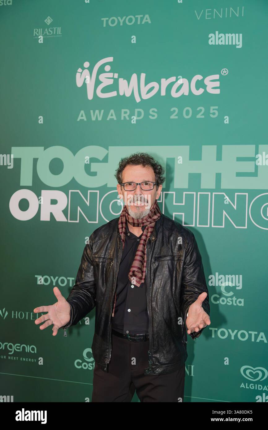 Germano Lanzoni poses for a photoshoot for the "WEmbrace Awards 2025 ...