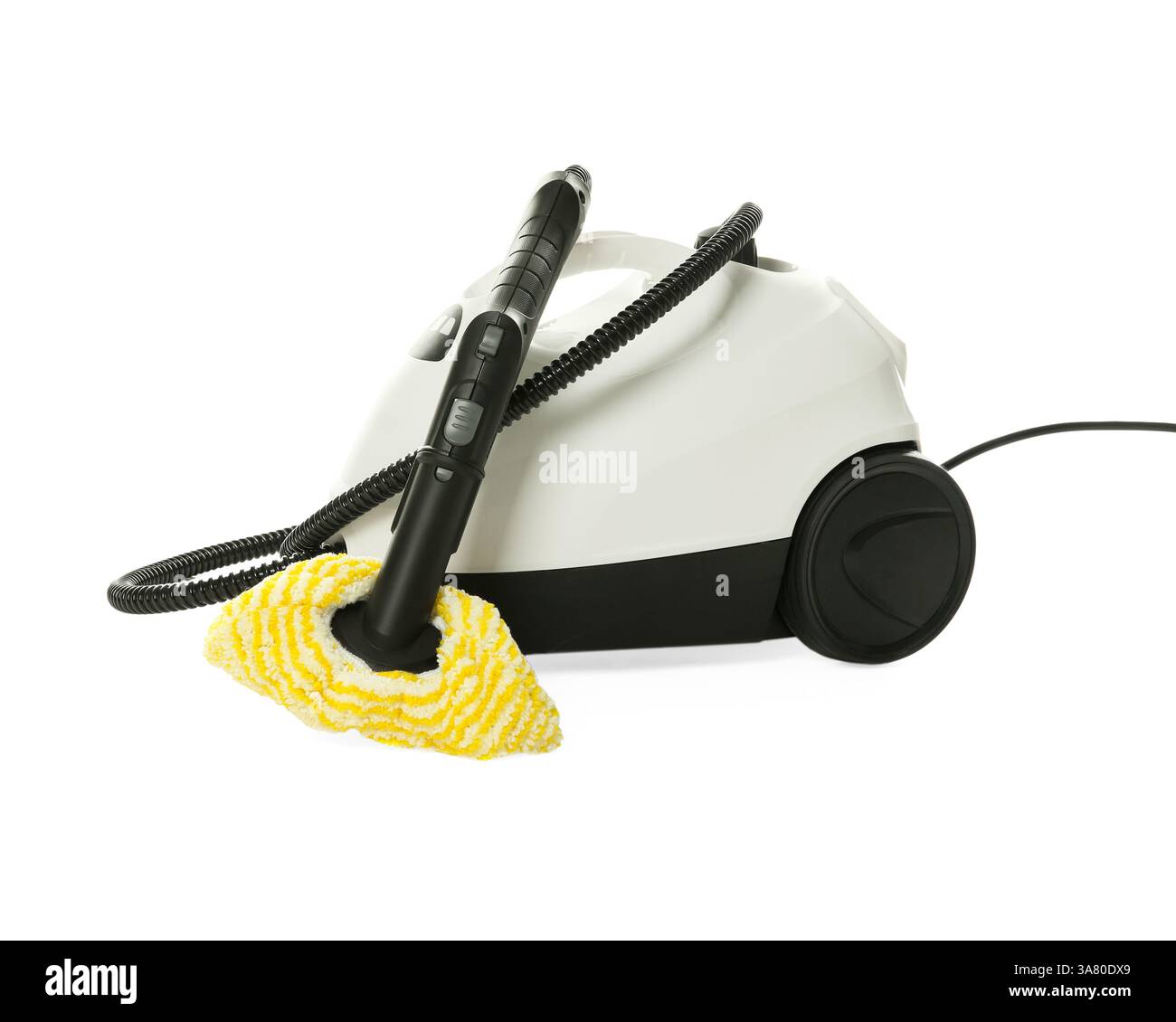 Steam cleaner isolated on white. Cleaning equipment Stock Photo - Alamy