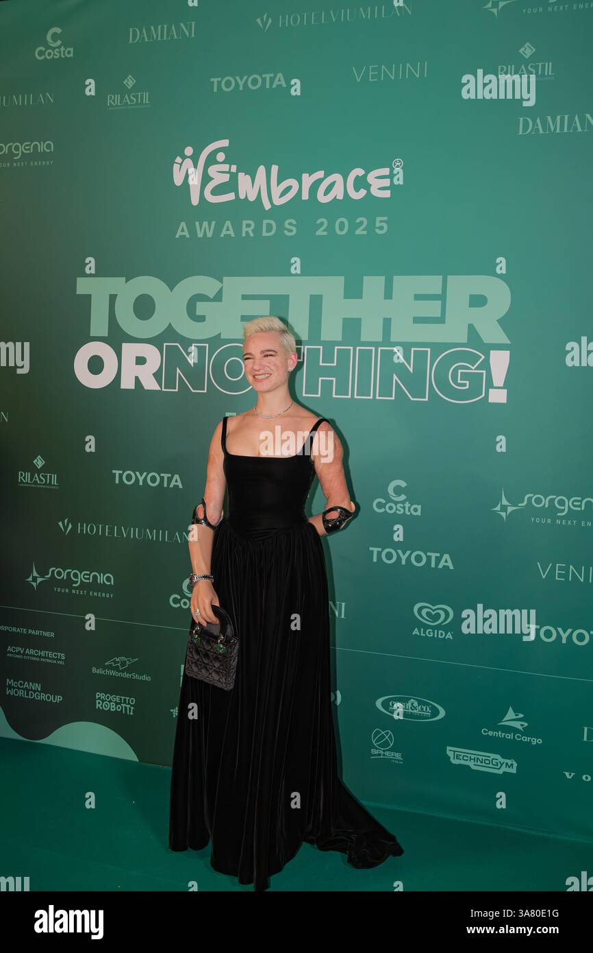 Fabbrica del Vapore, Milano, Italy, March 27, 2025, Bebe Vio poses for ...