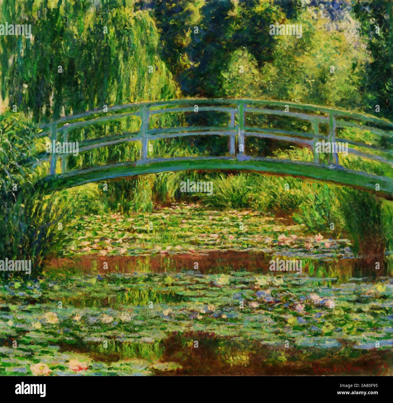 The Japanese Footbridge and the Water Lily Pool, Giverny, 1899 (Painting) by Monet, Claude (1840 ...