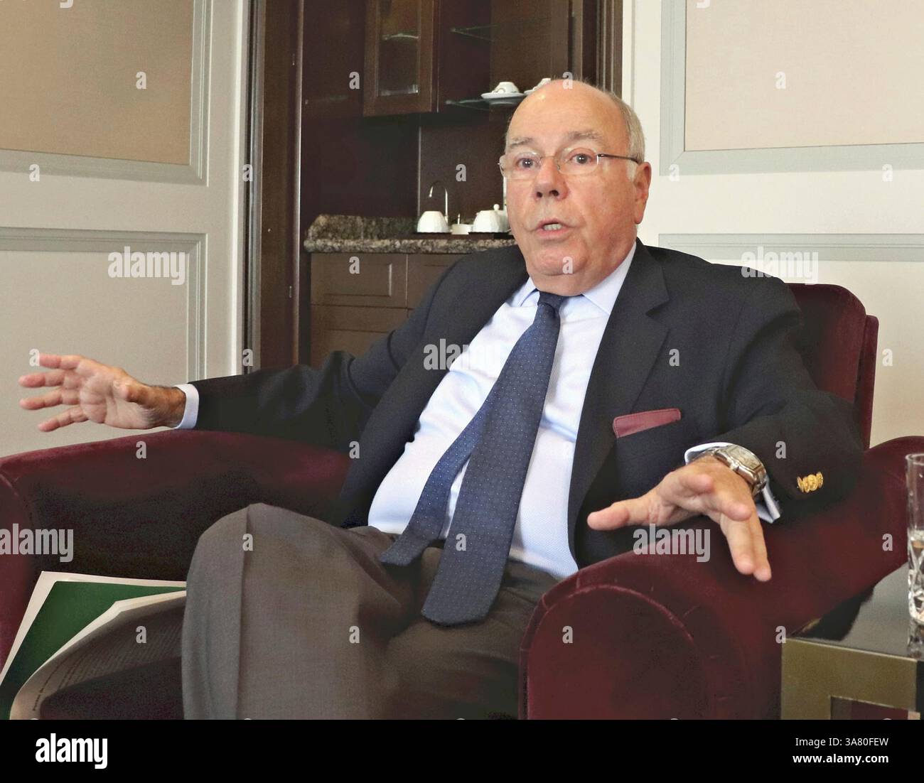 Brazillian Foreign Minister Mauro Vieira speaks during interview in ...