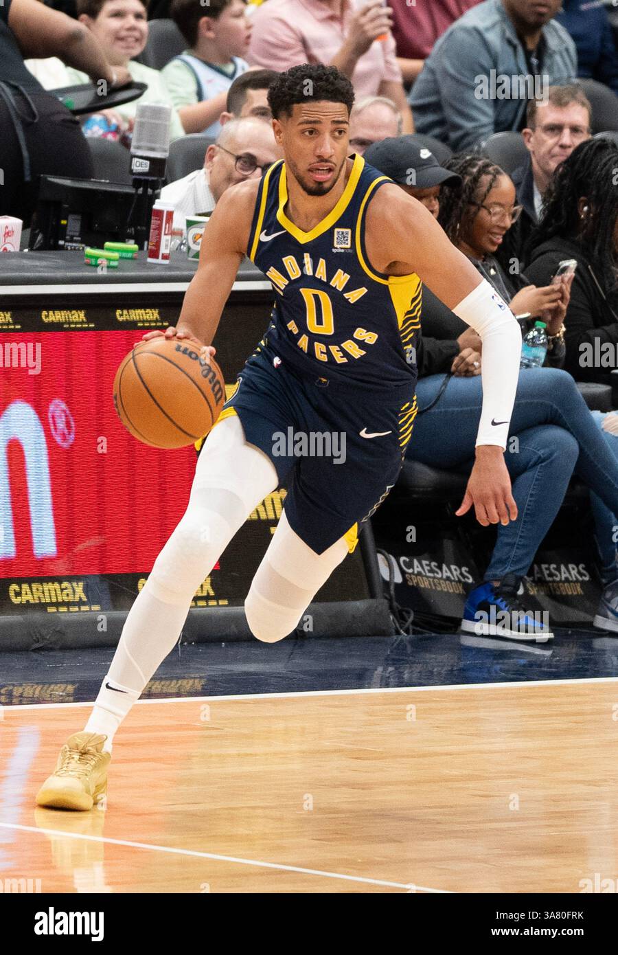 WASHINGTON, DC - MARCH 27: Indiana Pacers guard Tyrese Haliburton (0 ...