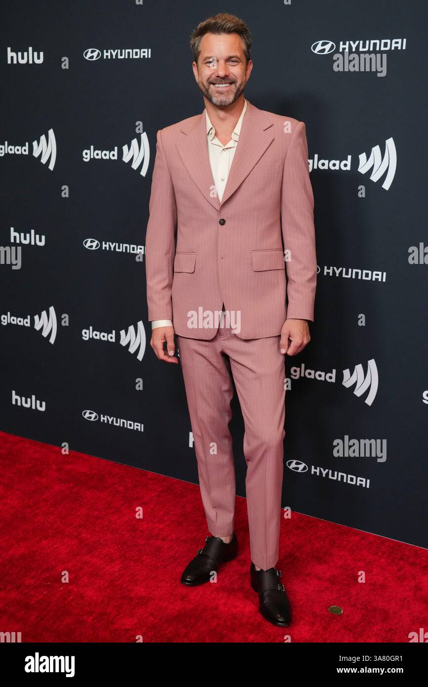Joshua Jackson arrives at the 36th annual GLAAD Media Awards on ...