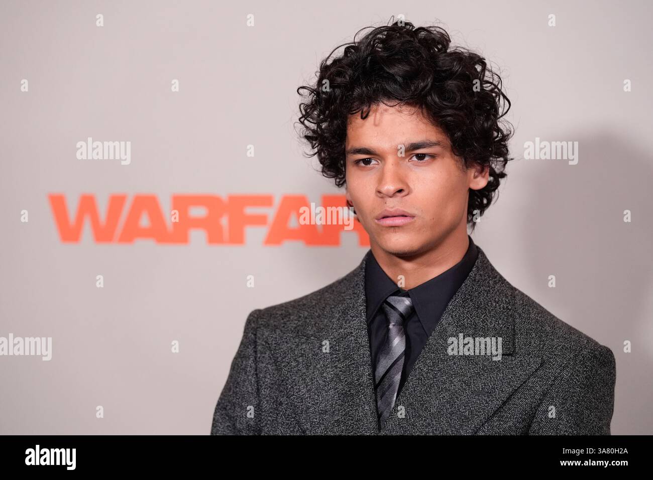 D'Pharaoh Woon-A-Tai arrives at the premiere of "Warfare" on Thursday ...