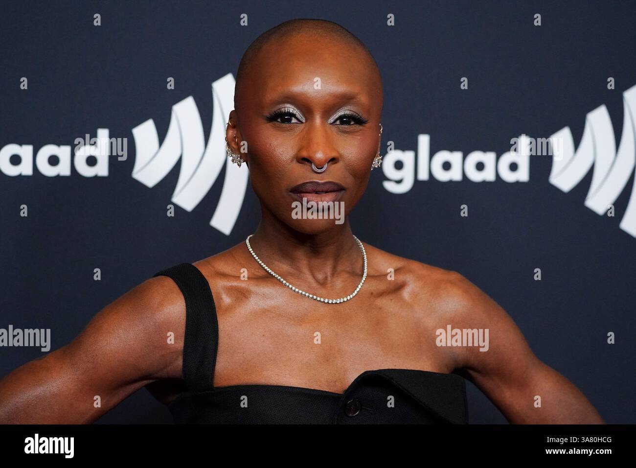 Cynthia Erivo arrives at the 36th annual GLAAD Media Awards on Thursday ...