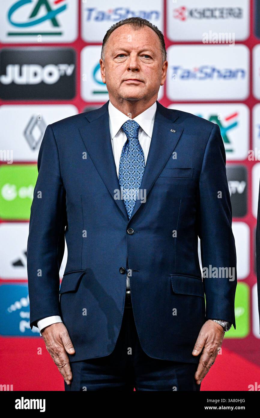 Paris, France. 01st Feb, 2025. Marius Vizer during the Paris Grand Slam ...