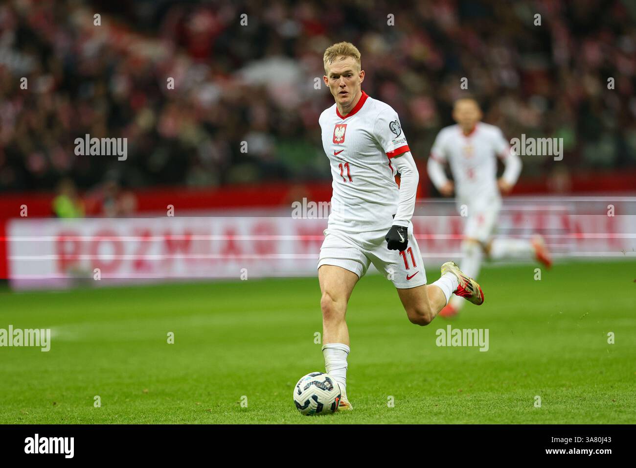 Warsaw, Poland. 25th Mar, 2025. Karol Swiderski of Poland seen in ...