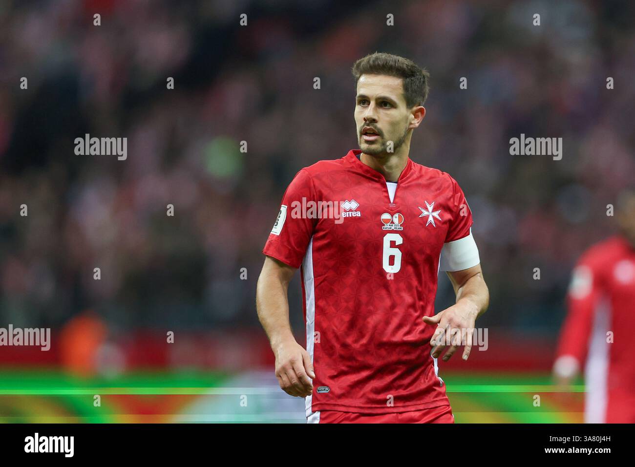 Warsaw, Poland. 24th Mar, 2025. Matthew Guillaumier of Malta seen ...