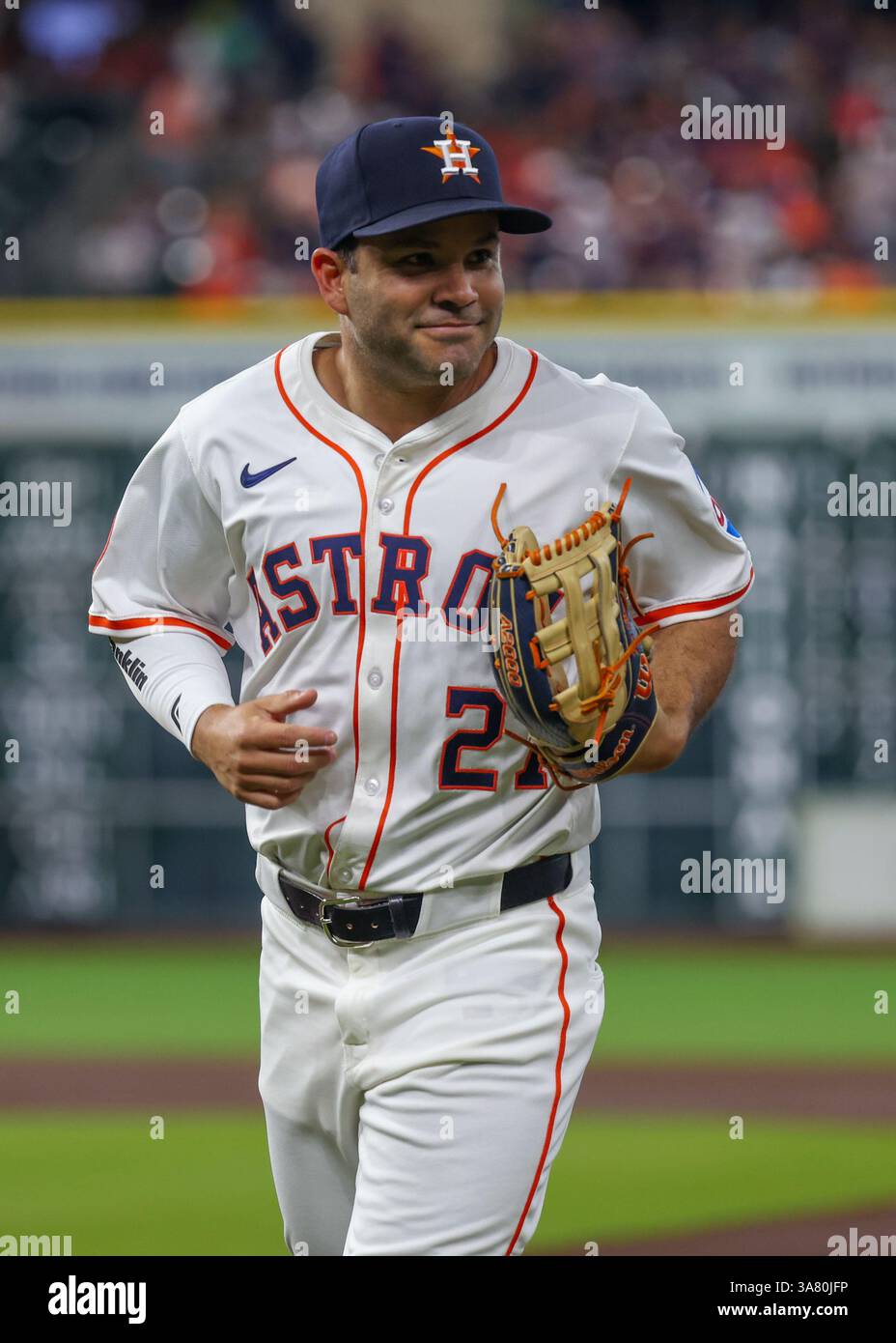 HOUSTON, TX - MARCH 27: Houston Astros left fielder Jose Altuve (27 ...