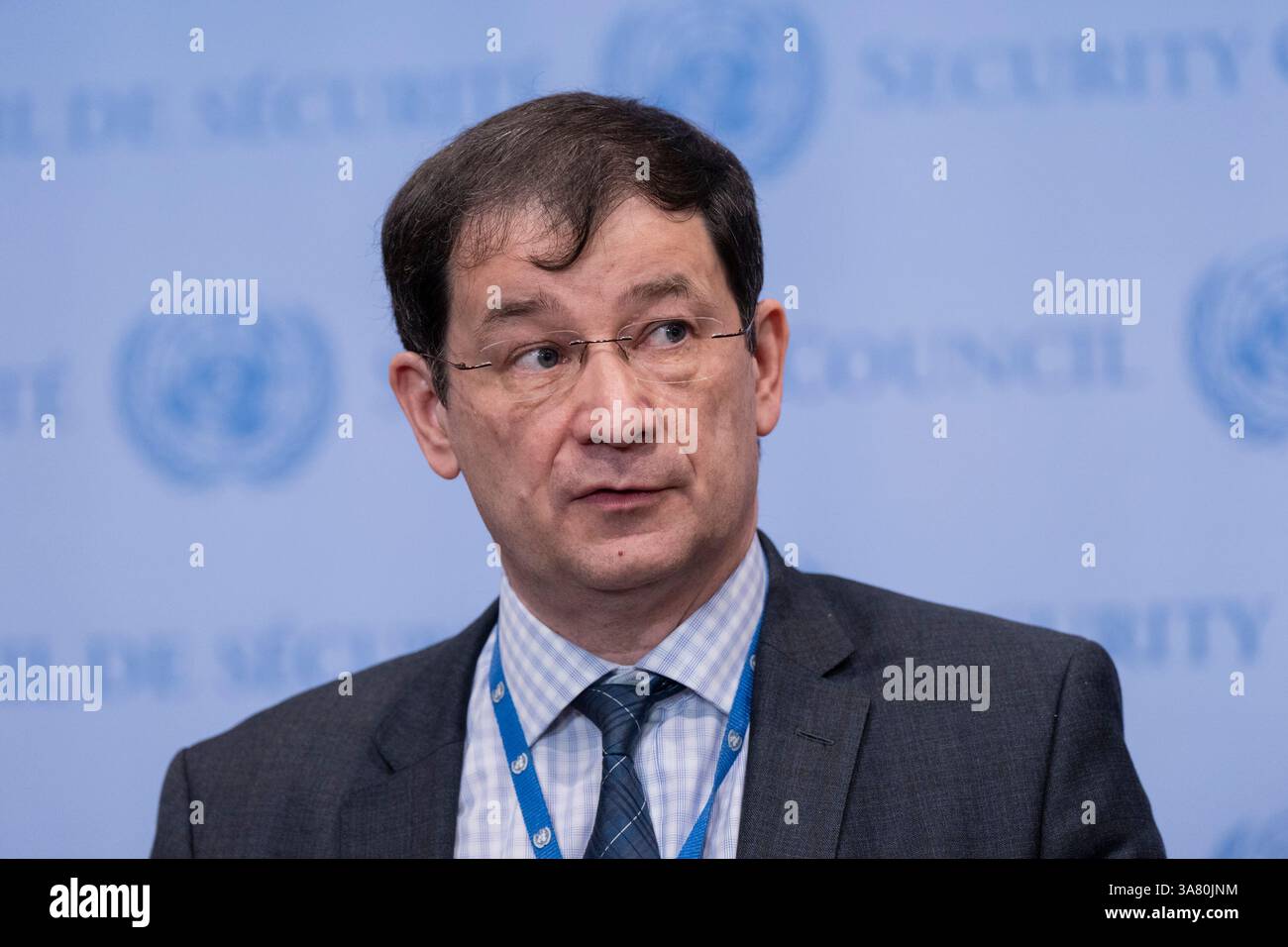 New York, NY, March 27, 2025: Dmitry Polyanskiy, First Deputy Permanent ...