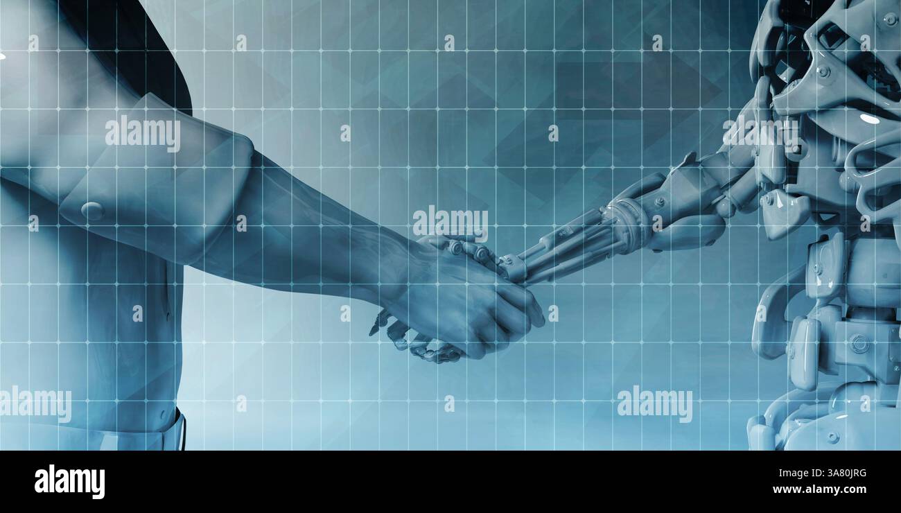 Integration with Technology as a Art Concept Stock Photo - Alamy