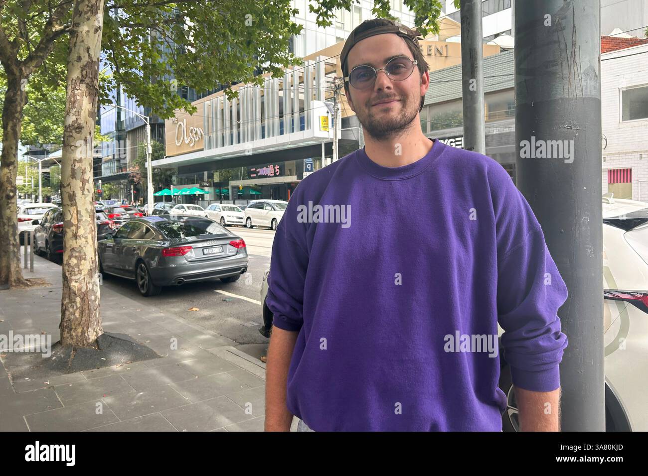 Patrick Wilkes from the electorate of Macnamara poses for a photograph ...
