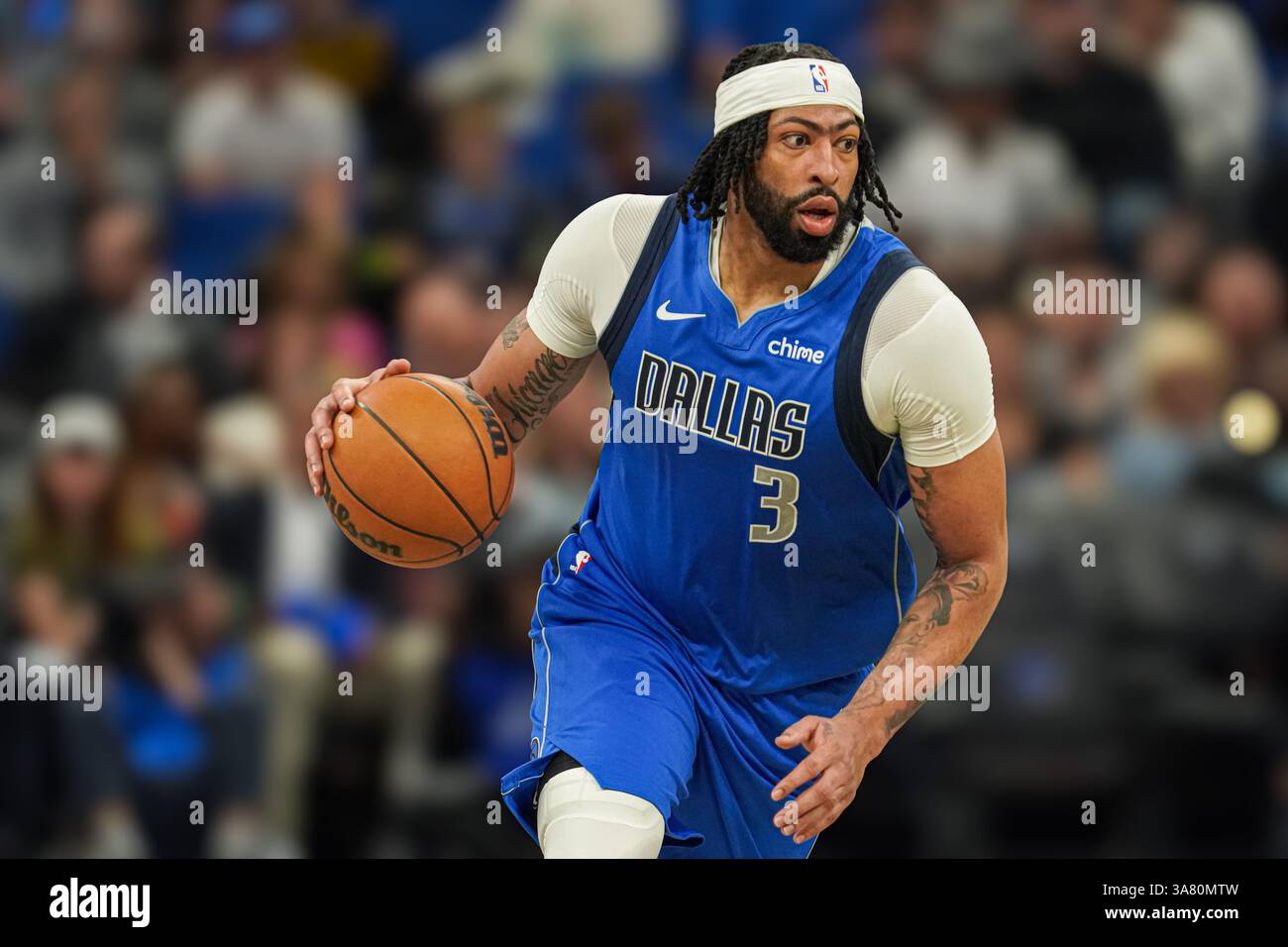 Orlando, Florida, USA, March 27, 2025, Dallas Mavericks forward Anthony ...