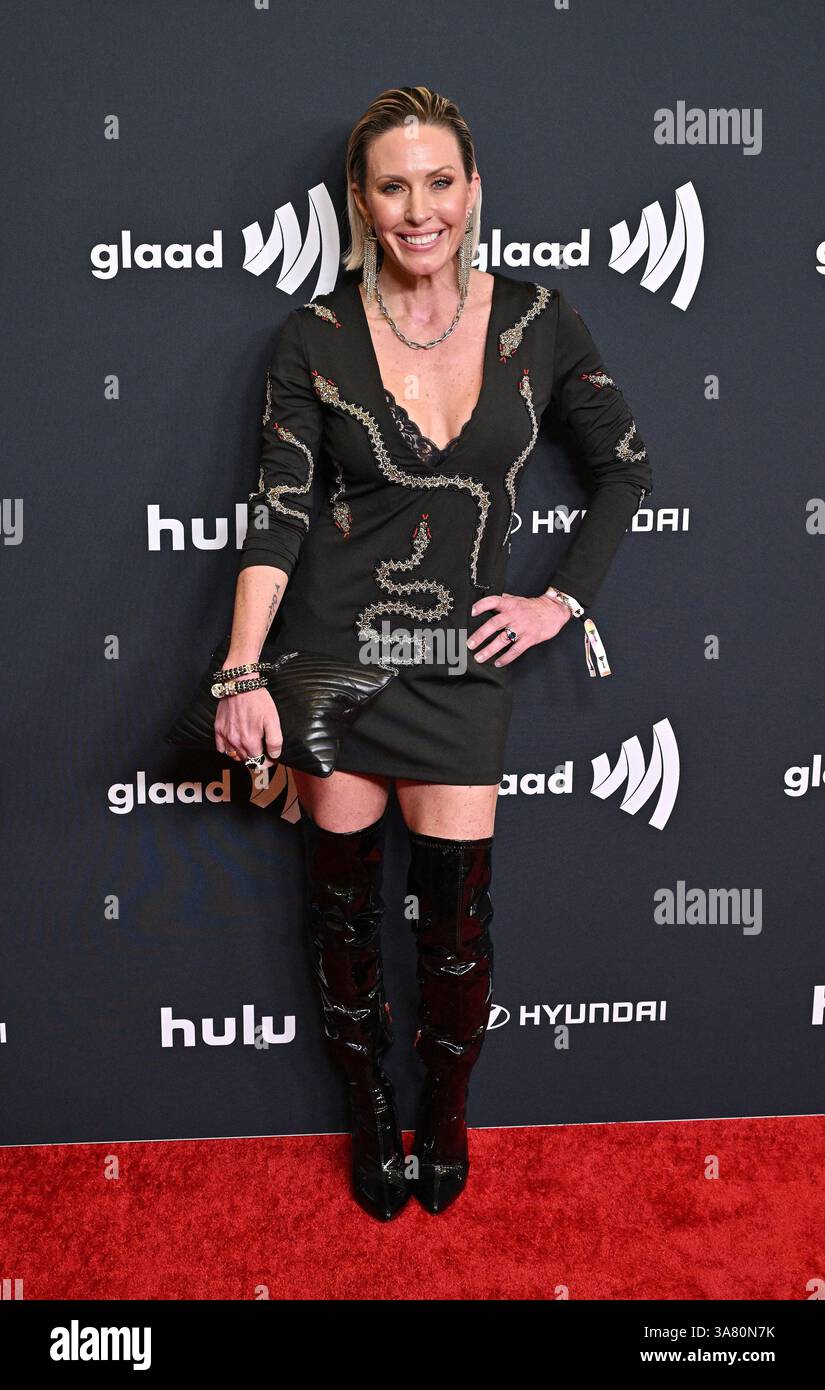 Braunwyn Windham-Burke arriving at the 36th Annual GLAAD Media Awards ...
