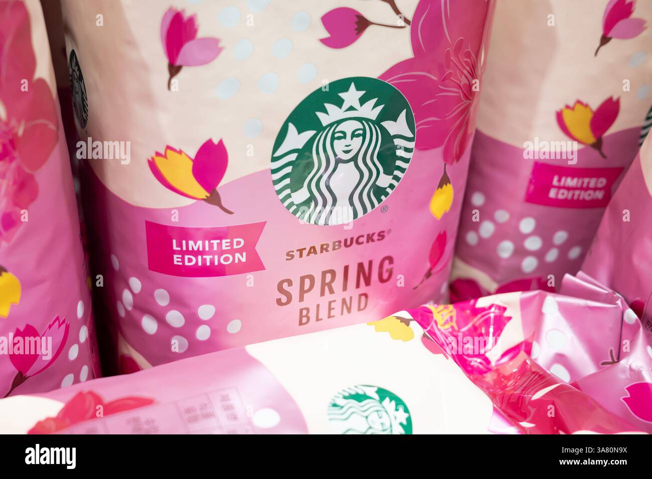Starbucks Limited Edition Spring Blend Coffee Stock Photo - Alamy