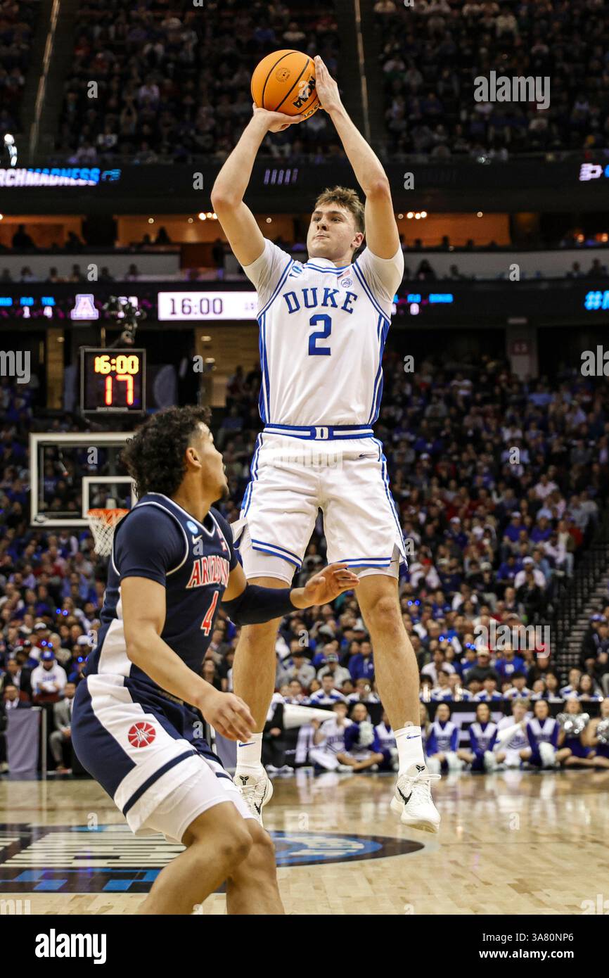 Newark, New Jersey, USA. 27th Mar, 2025. Duke Blue Devils forward ...