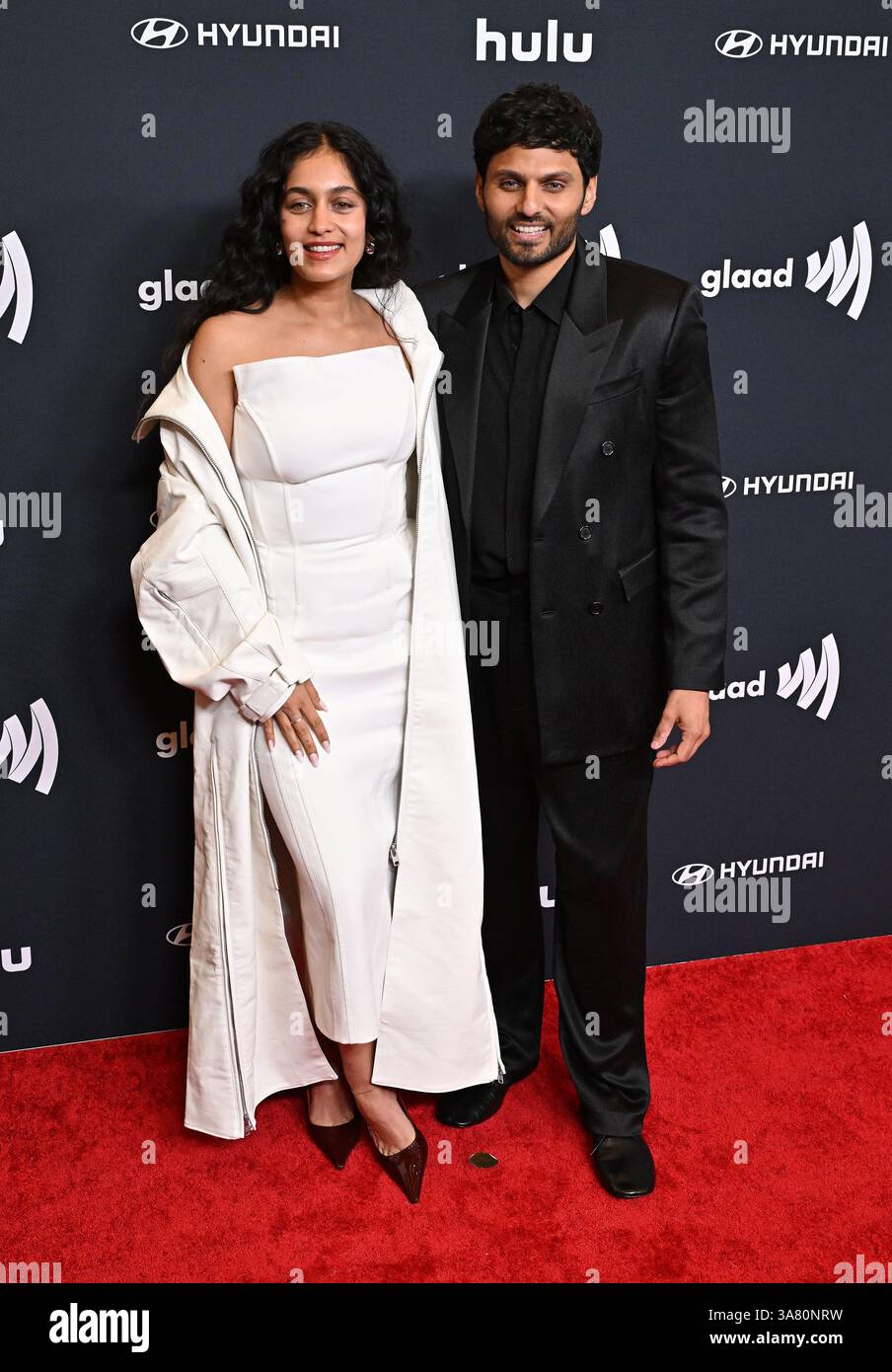 Radhi Devlukia-Shetty and Jay Shetty arriving at the 36th Annual GLAAD ...