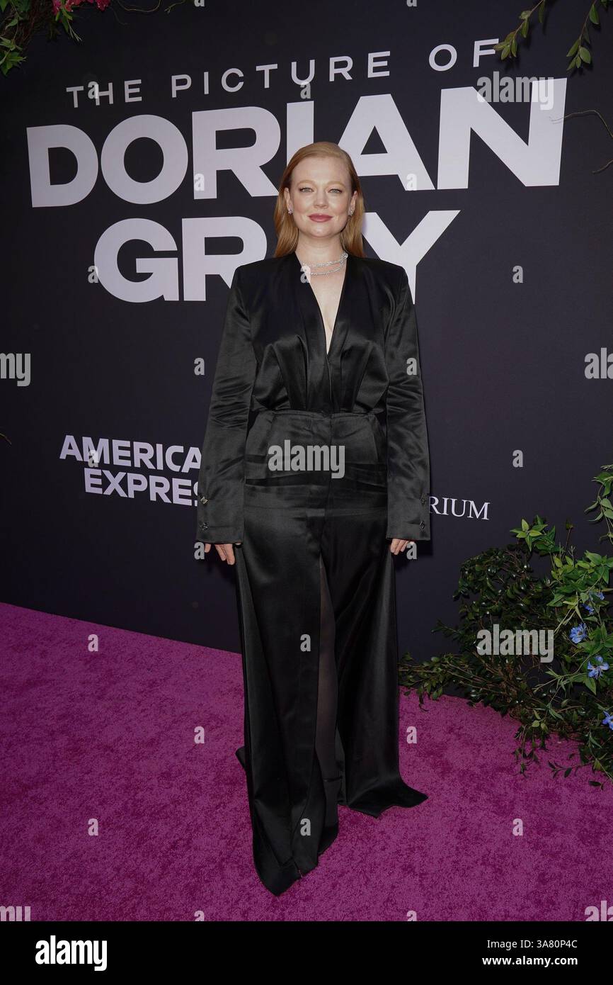Ny. 27th Mar, 2025. Sarah Snook at arrivals for THE PICTURE OF DORIAN ...