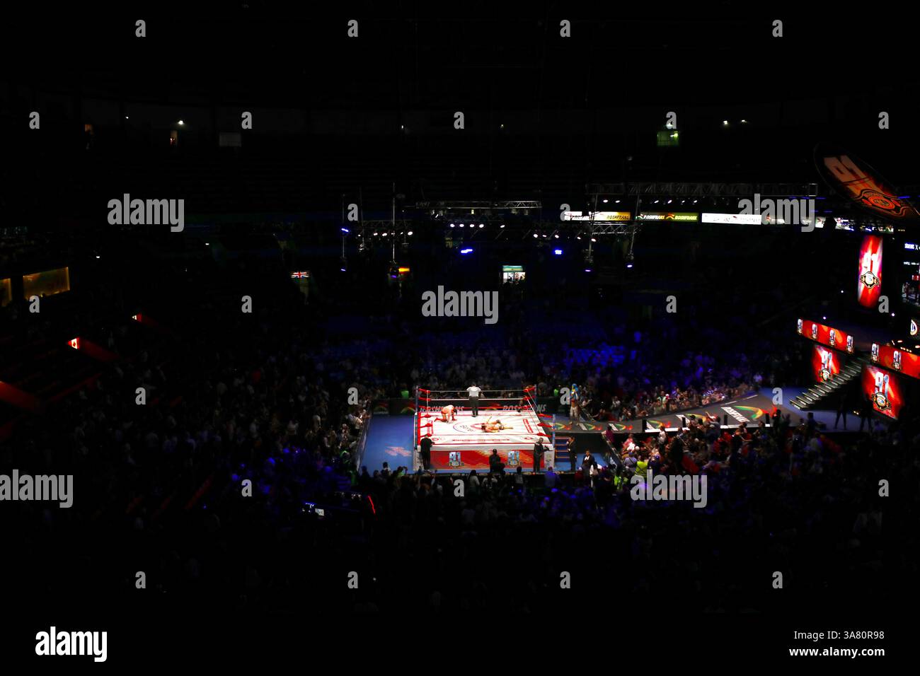 A wrestling match took place in the Mexico arena in Mexico City on ...