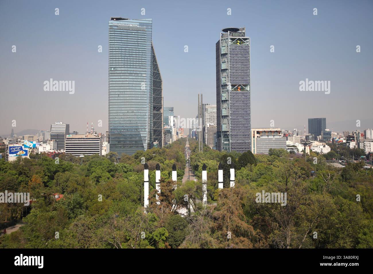 Mexico City, Mexico. 25th Feb, 2025. Paseo de la Reforma Avenue ...