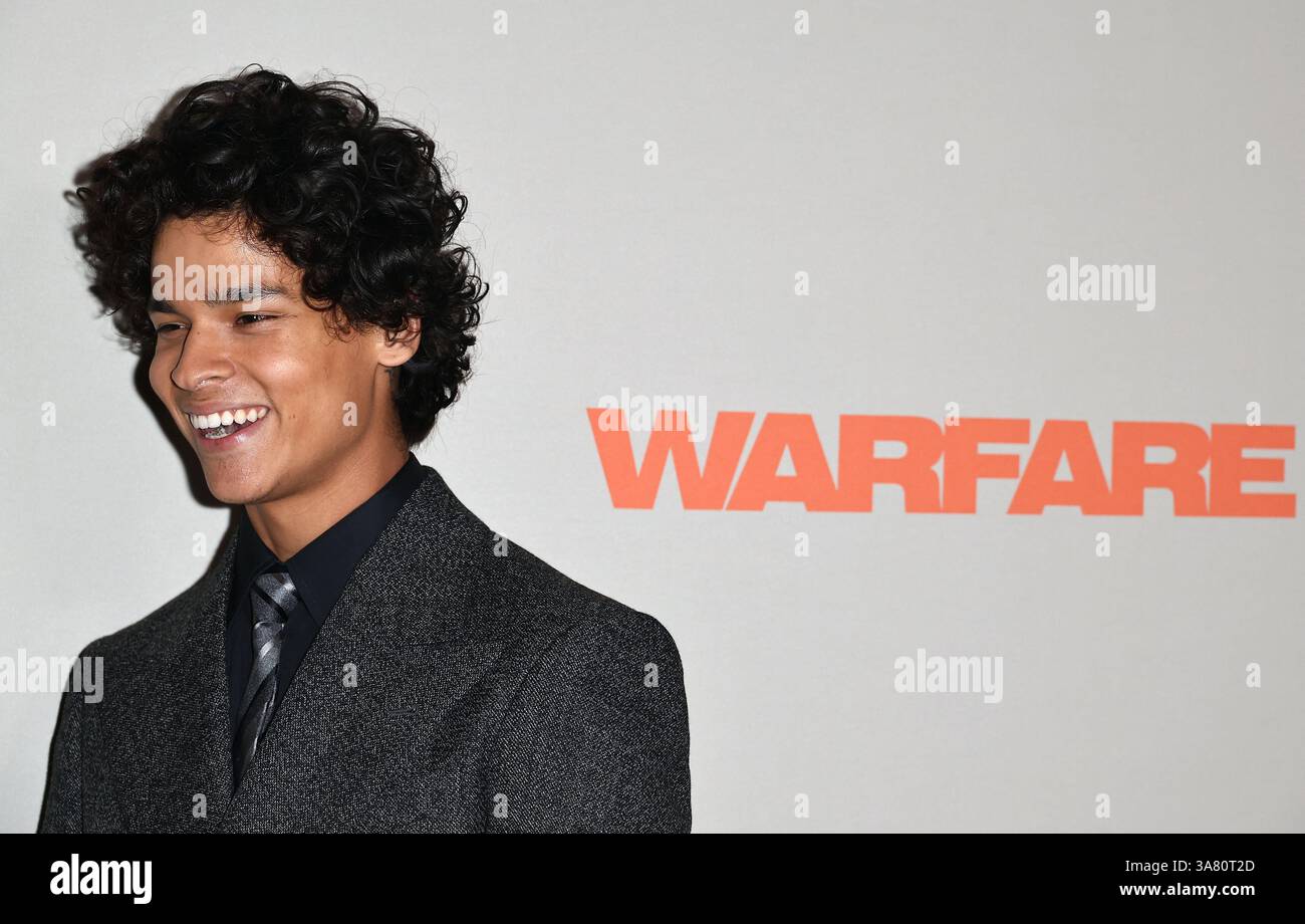 Los Angeles, USA. 27th Mar, 2025. D'Pharaoh Woon-A-Tai arrives at The ...