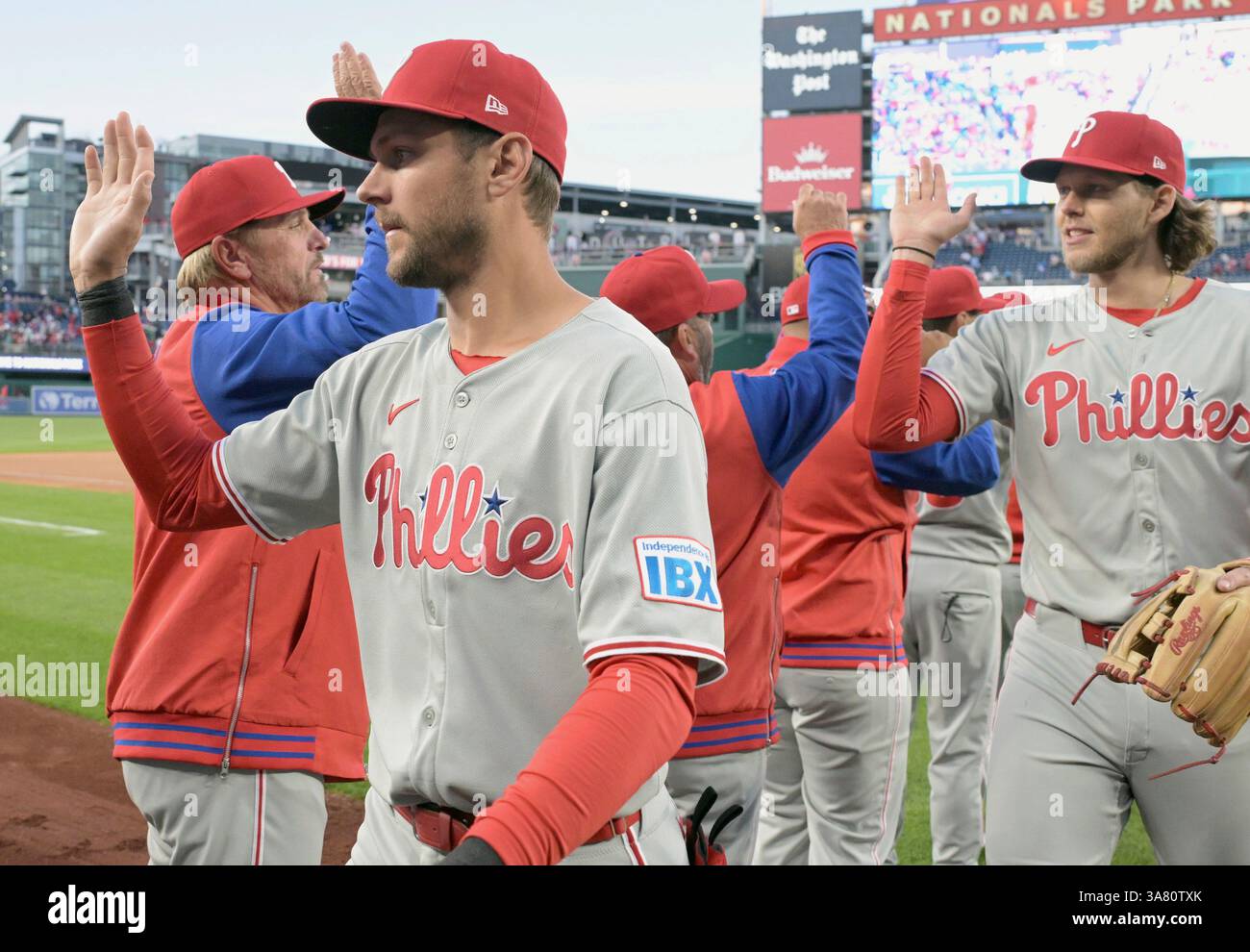 WASHINGTON, DC - MARCH 27: Philadelphia Phillies shortstop Trea Turner ...