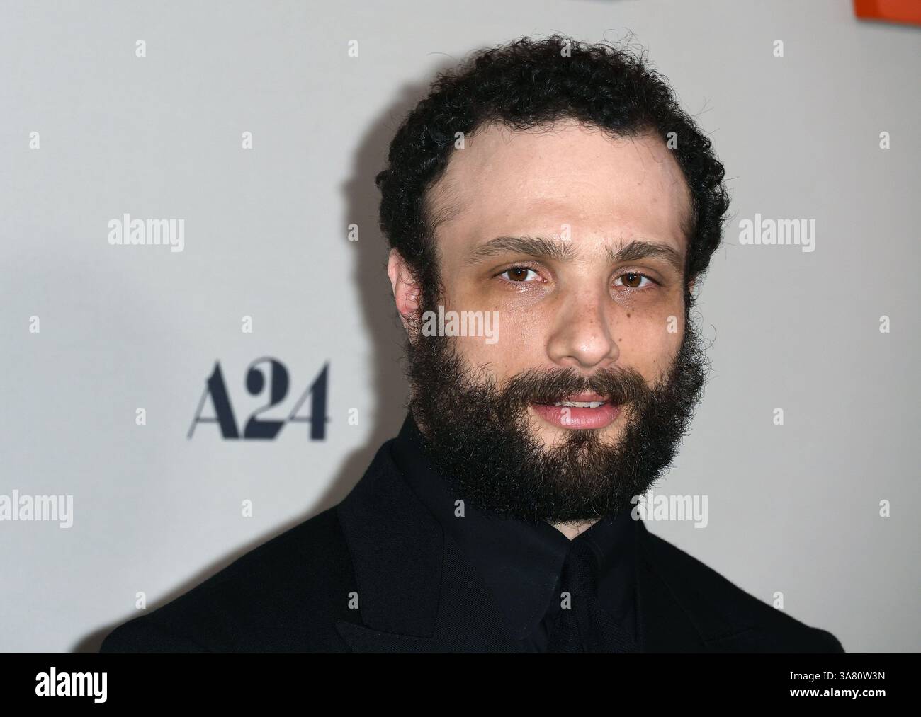 Cosmo Jarvis arrives at The Los Angeles Red Carpet Premiere of WARFARE ...