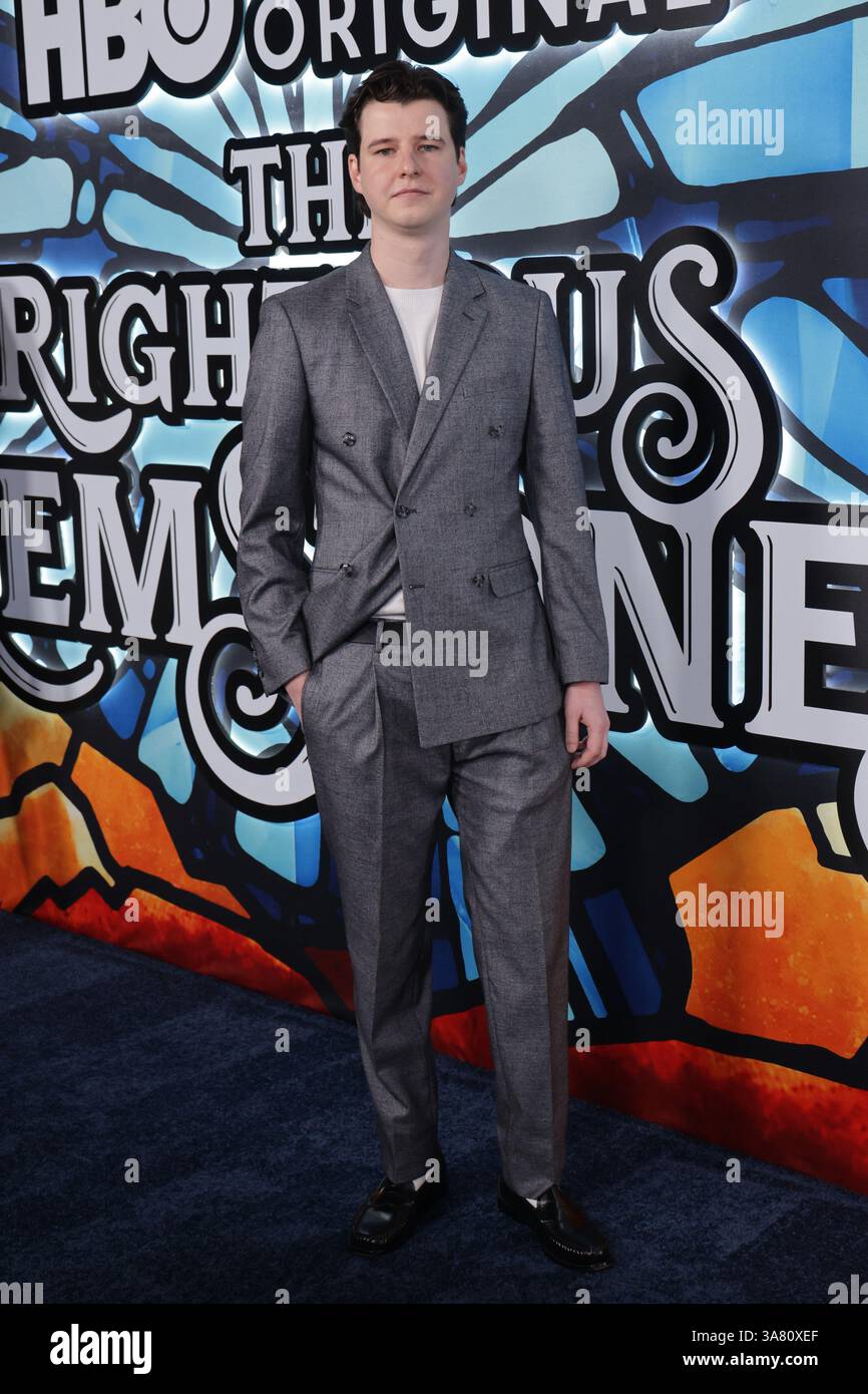 Nicholas Heffelfinger attends the final season premiere of HBO Original ...