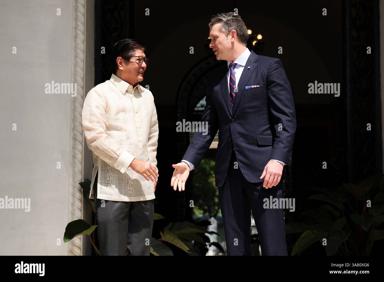 Philippine President Ferdinand Marcos Jr., left, meets with U.S ...