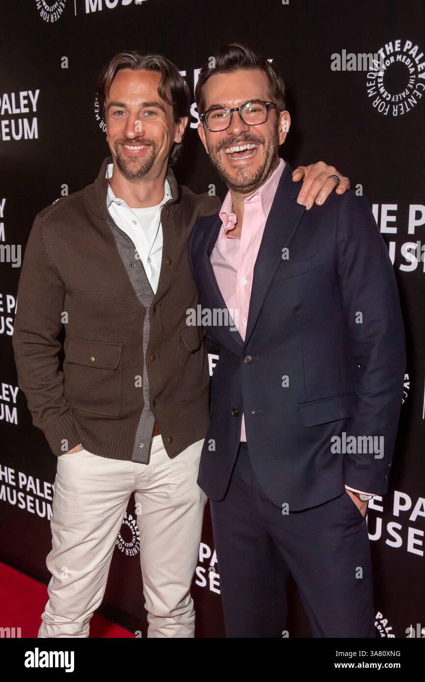 New York, United States. 27th Mar, 2025. (L-R) James Weaver and Peter ...