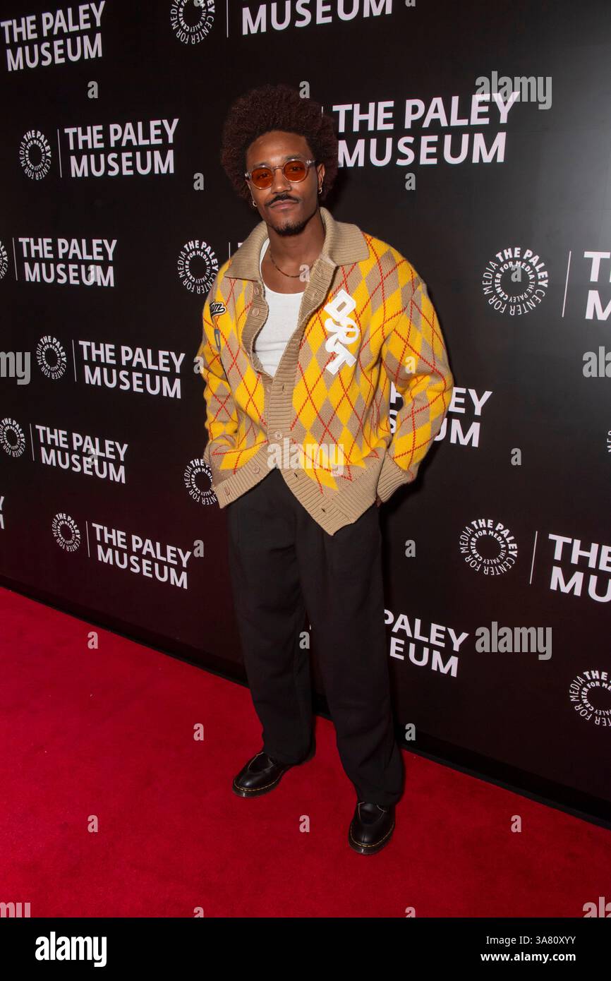 New York, United States. 27th Mar, 2025. Dewayne Perkins attends An ...