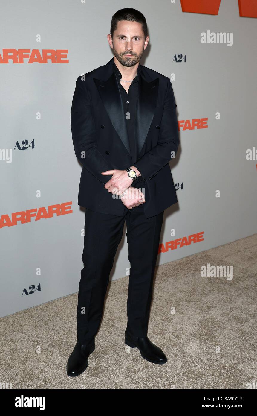 Los Angeles, USA. 27th Mar, 2025. Evan Holtzman arrives at The Los ...