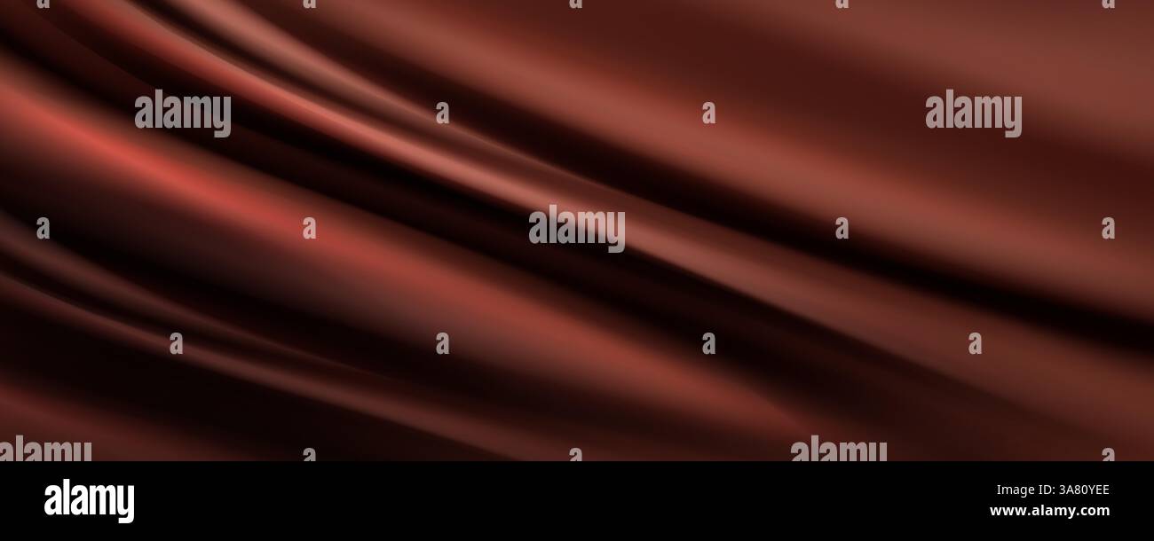 Liquid choco texture with wavy surface. Vector realistic illustration ...