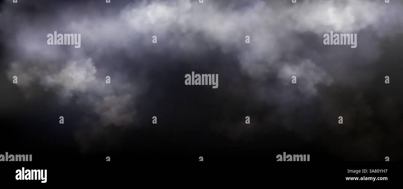 Monsoon rain rainy cloud night dark cloudy black cloud Stock Vector ...