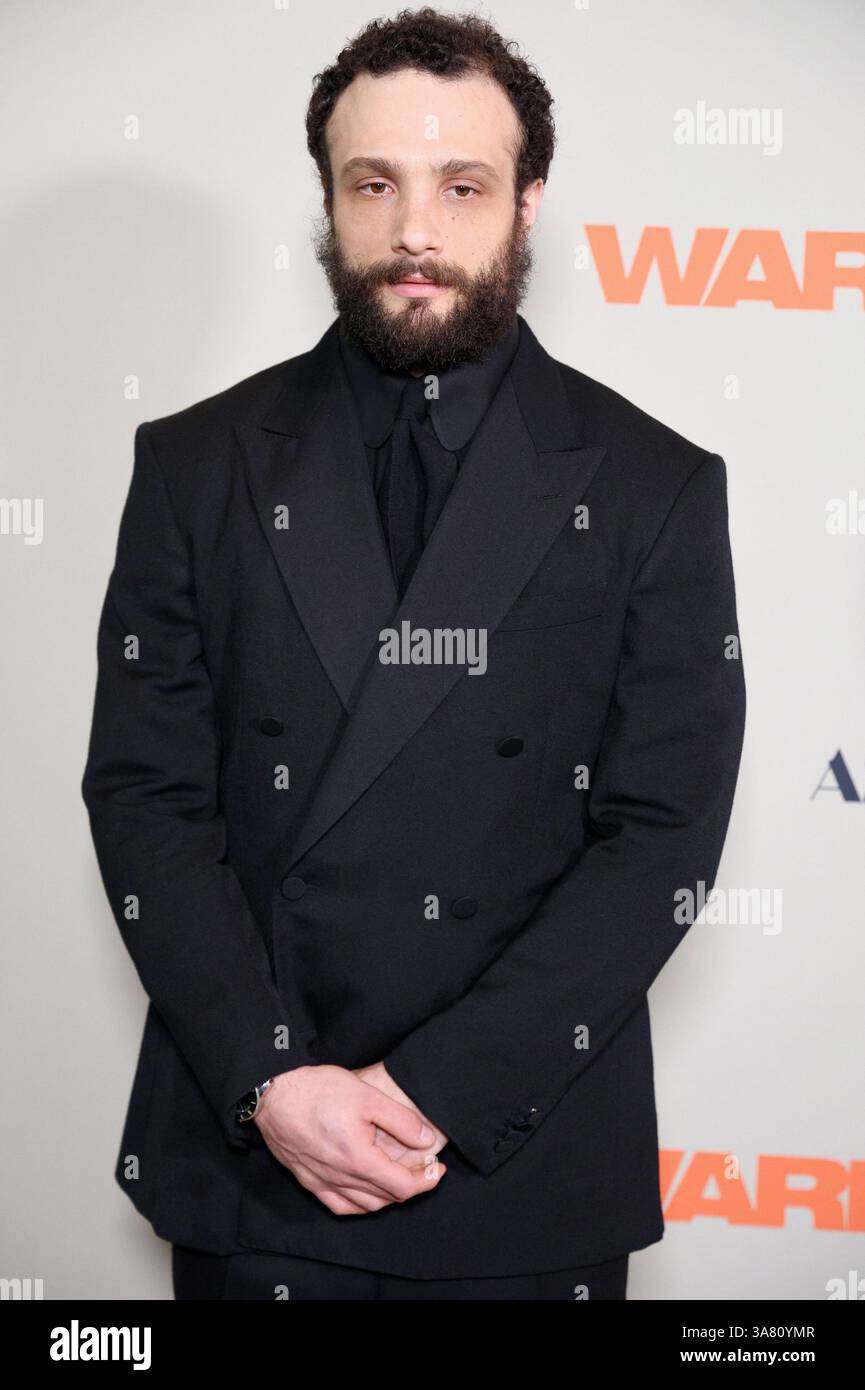 Cosmo Jarvis at the Los Angeles premiere of A24's 'Warfare' held at the ...