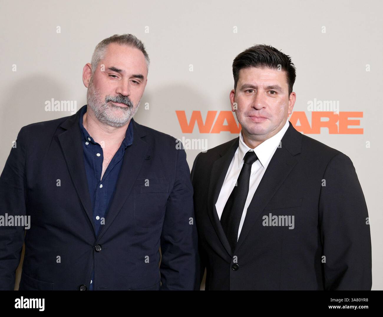 Alex Garland and Ray Mendoza at the Los Angeles premiere of A24's ...