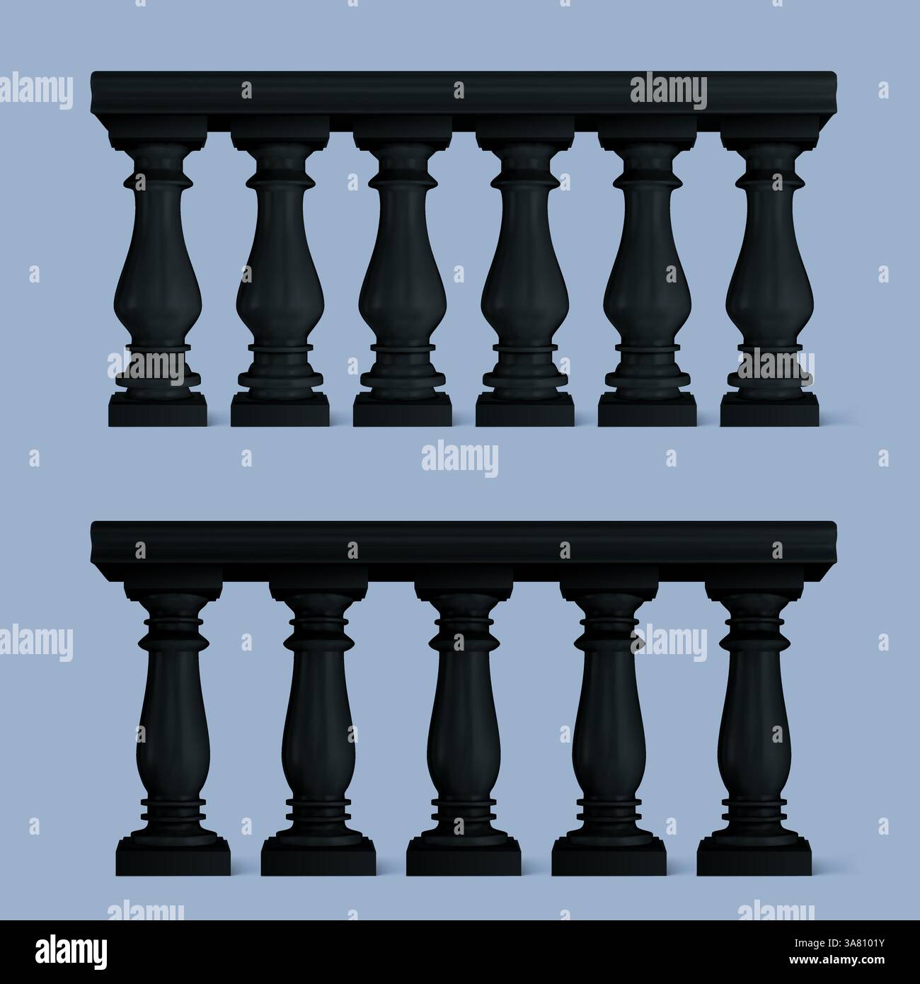 Decorative fence posts Stock Vector Images - Alamy