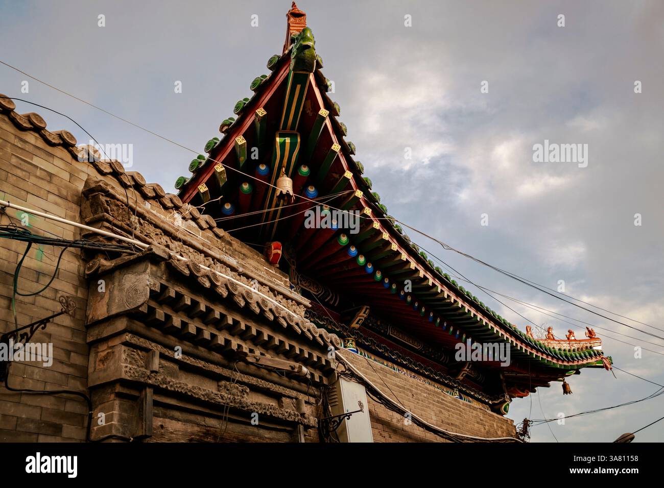 raditional Chinese Bell Tower with Flying Eaves Stock Photo - Alamy